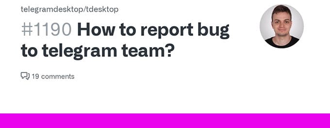 How To Report Bugs And Issues On Telegram 04 2025